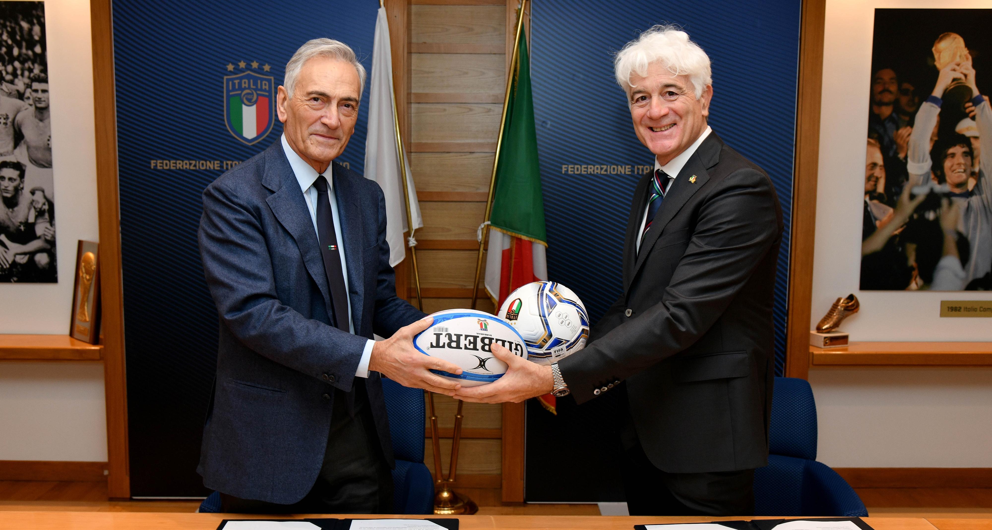 FIGC and FIR join forces for the development of sporting practices