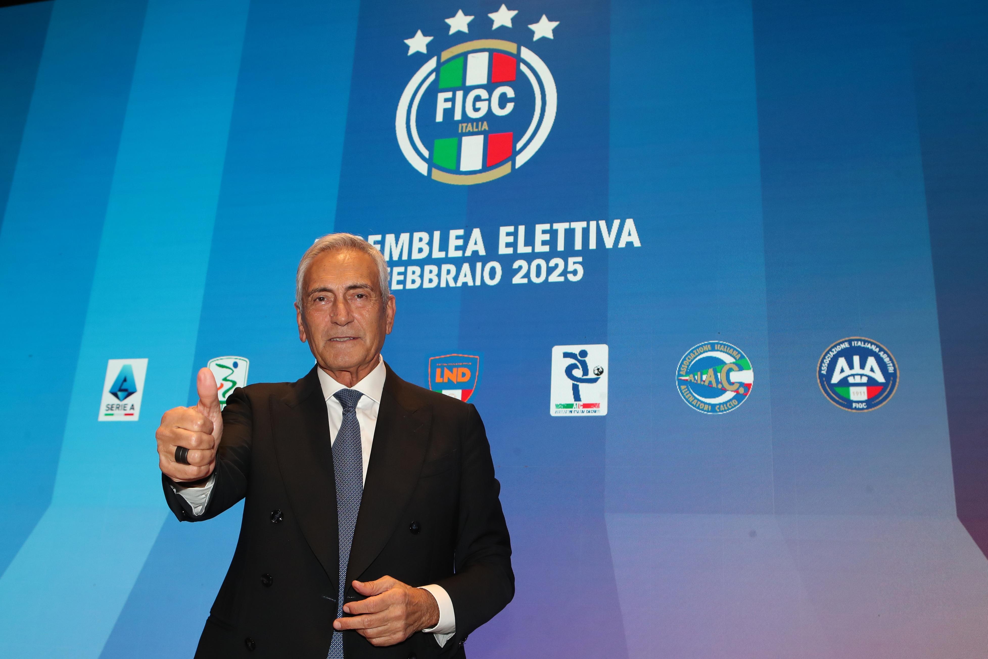 Gravina re-elected as FIGC President with 98.7% of the votes