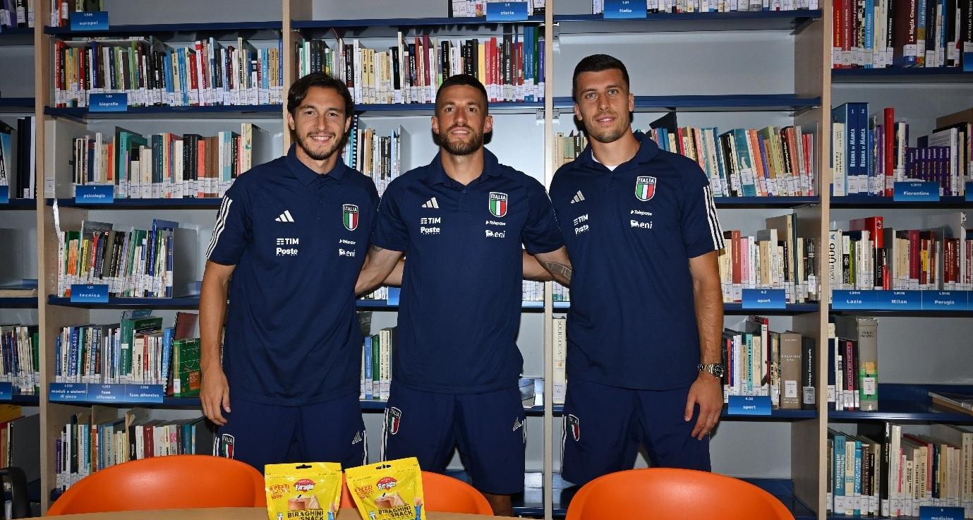 The latest challenge for the Azzurri: Biraghini Snacks