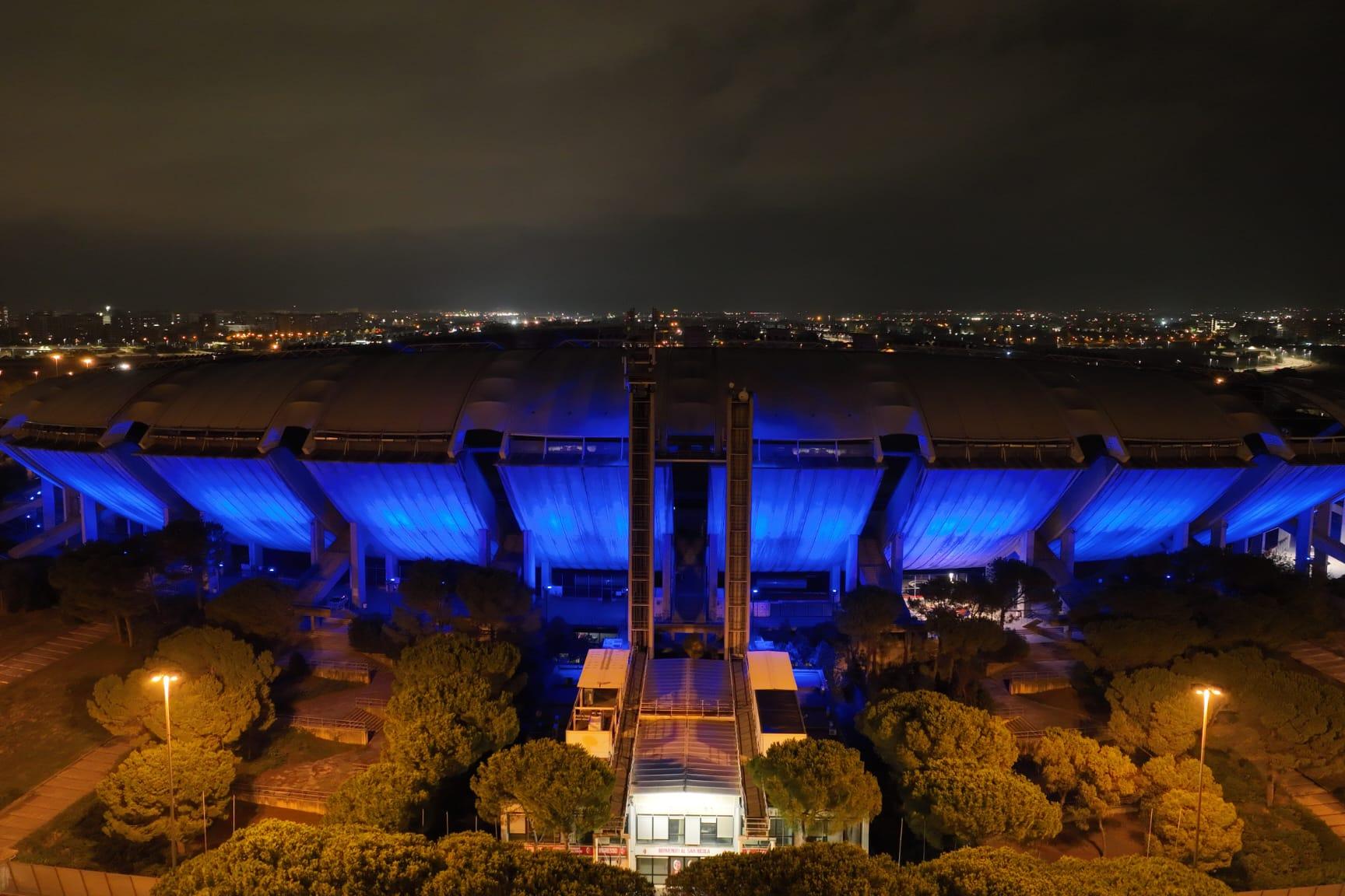 Bari turns blue for the Azzurri