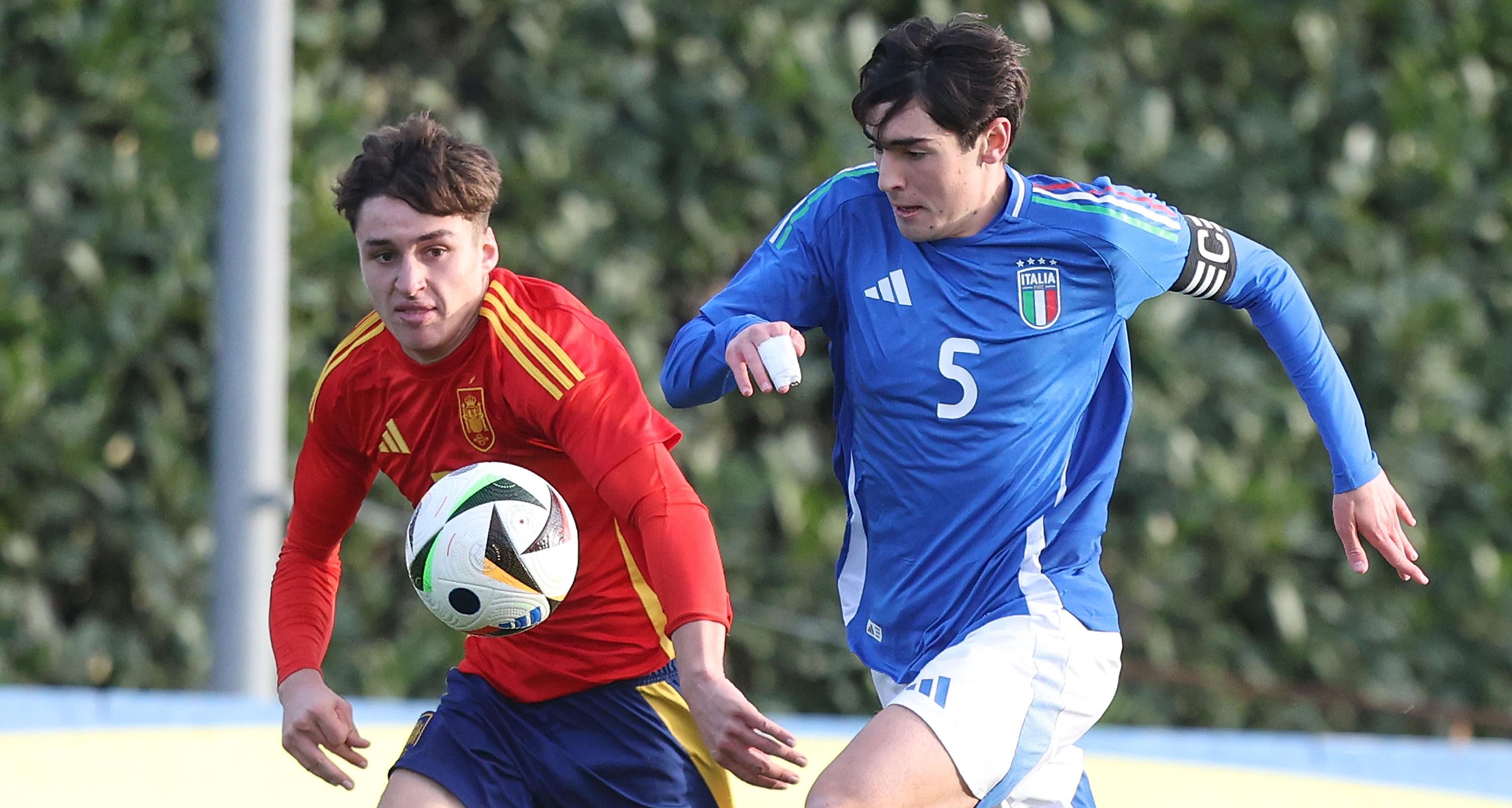 U18s draw with Spain at Coverciano