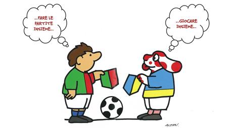 A SCUOLA CALCIO CON I DISEGNI DI TULLIO ALTAN