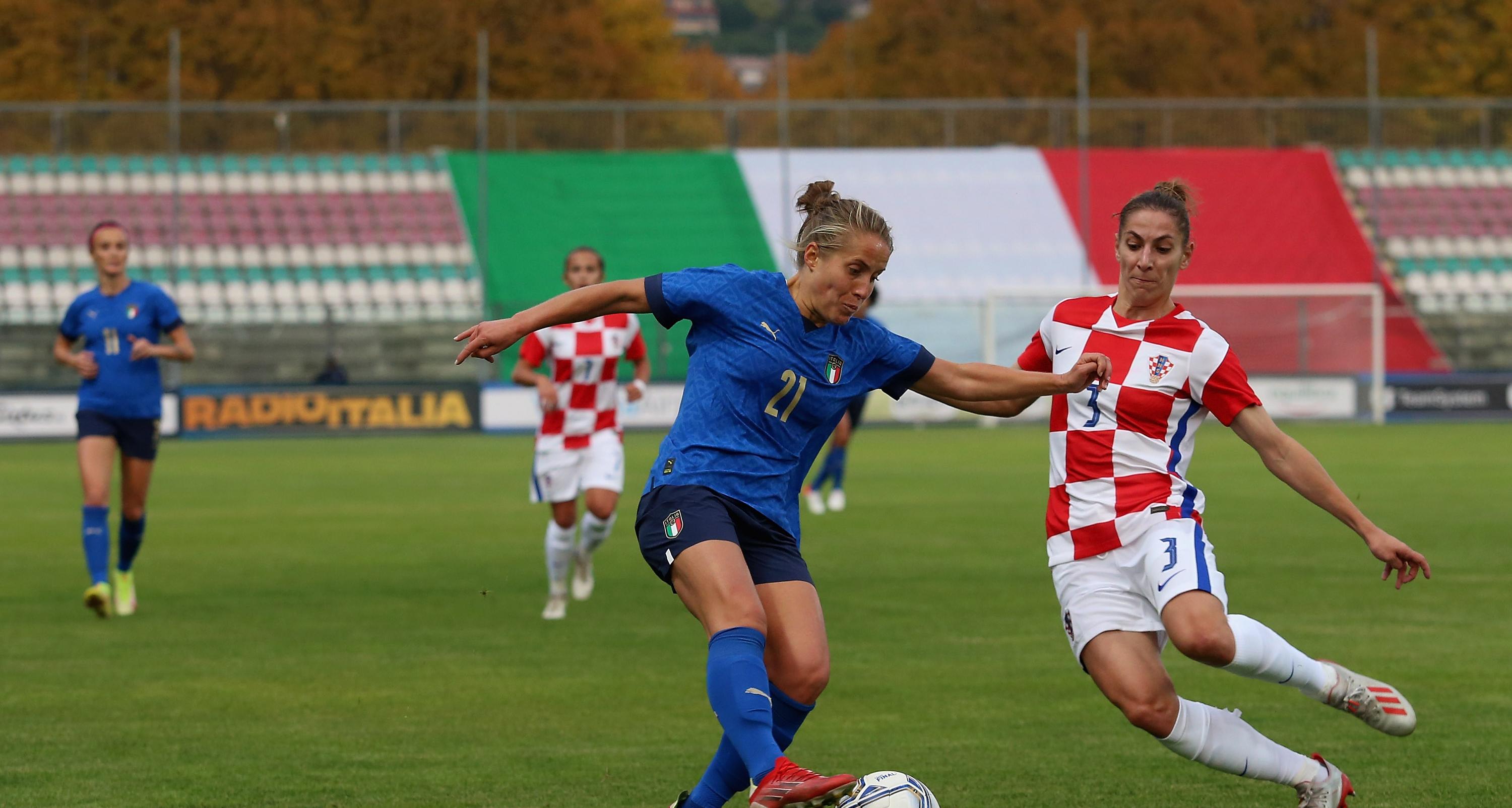 Valentina Cernoia voted by fans as the Best Azzurra from Italy v Croatia