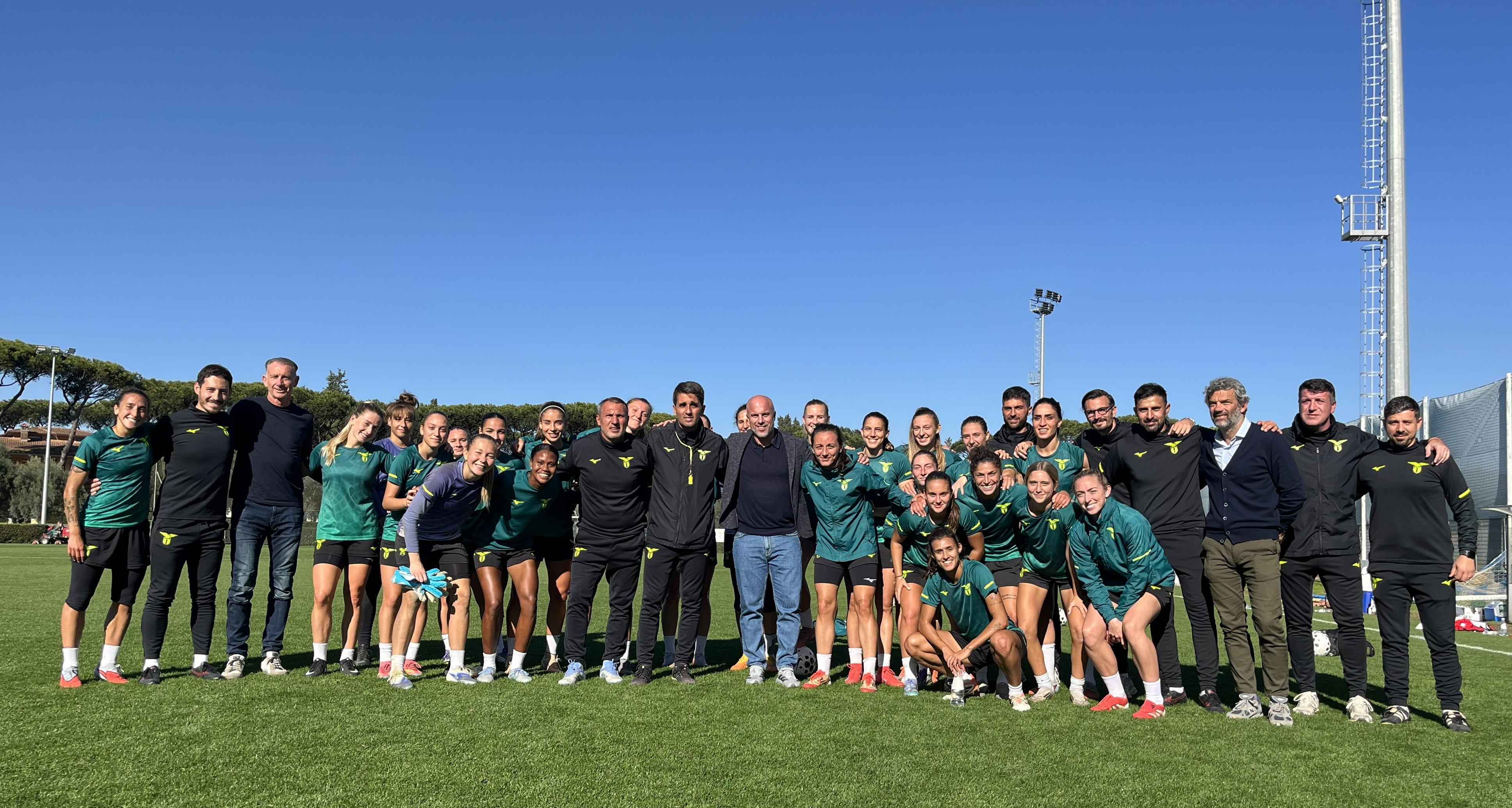 Andrea Soncin visits Lazio Women: the coach continues his tour of Serie ...